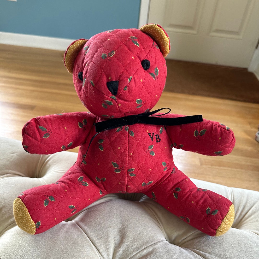 Vera Bradley "noah" Holiday Plush Bear Large 12" Bear Child's Gift for ...