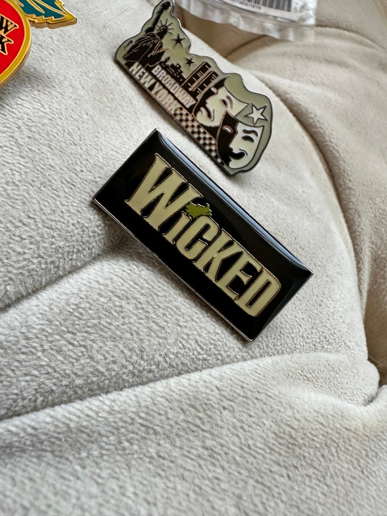 Three Broadway Pins Brooches Wicked Pin Broadway New York Big - Etsy