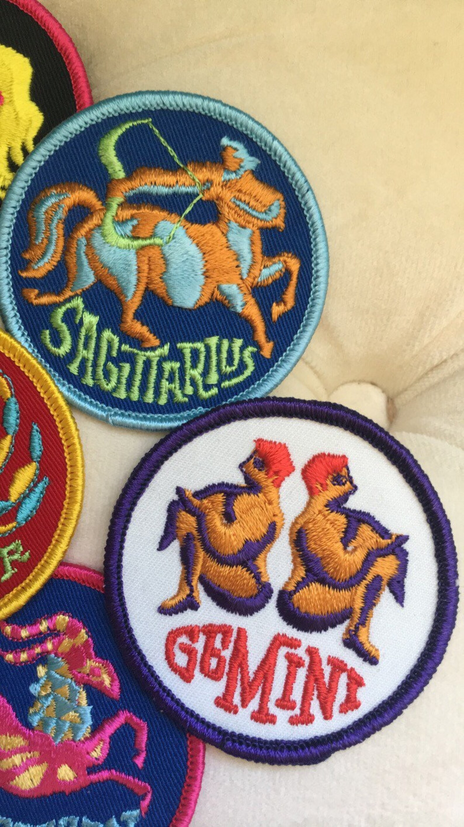 Zodiac Horoscope Iron on Patch Vintage Patch for Jacket - Etsy