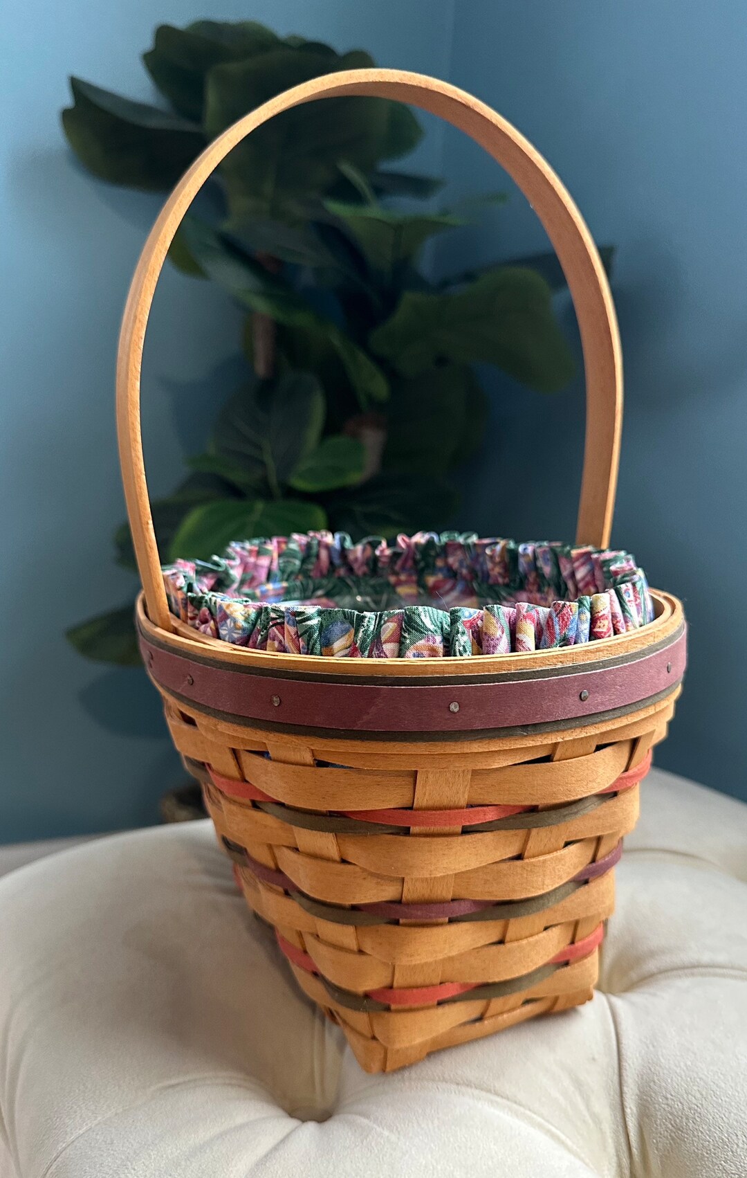1996 Easter Egg Longaberger Tall Basket Longaberger Vintage - Etsy