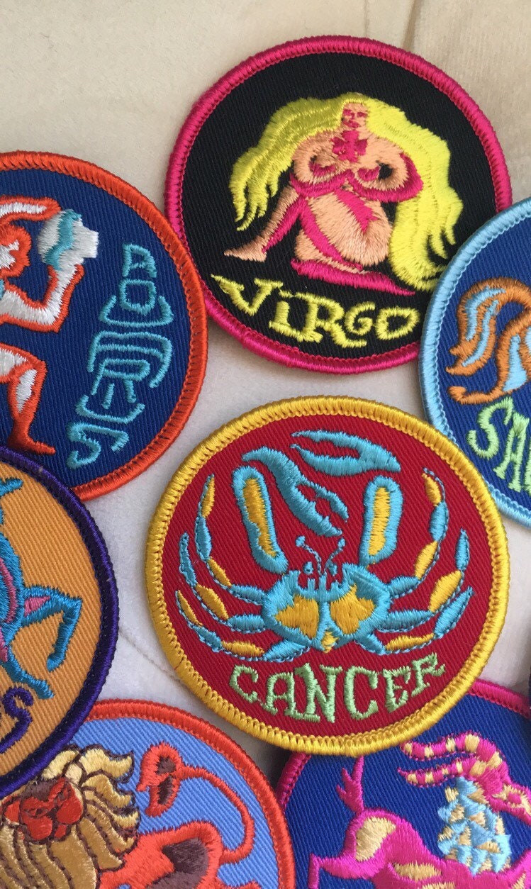 Zodiac Horoscope Iron on Patch Vintage Patch for Jacket - Etsy