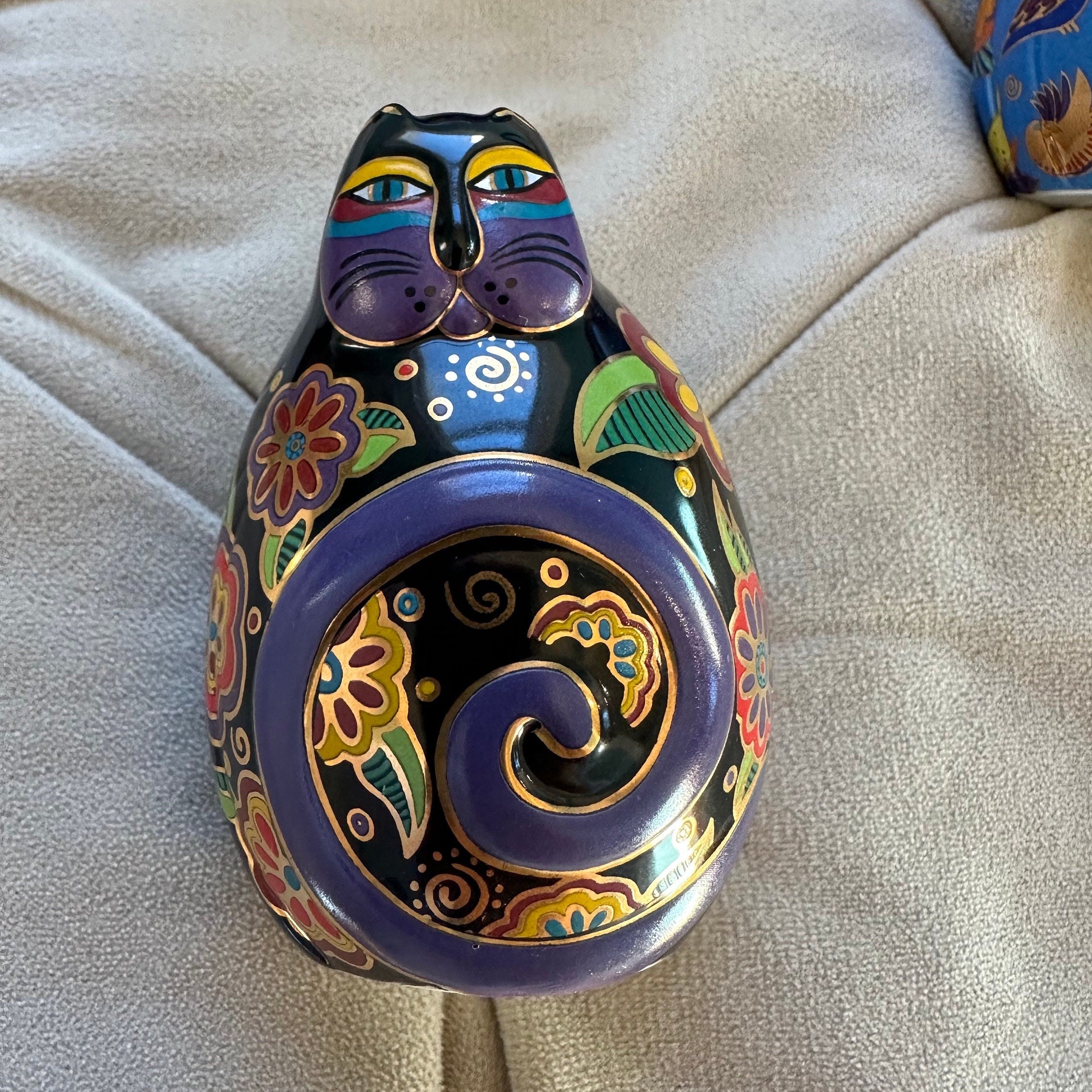 Laurel Burch Cat Figurines Collectible Felines 1996 1998 Porcelain Cat ...