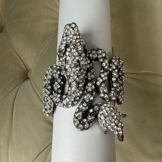 Huge Rhinestone Snake Bracelet Dragon Bracelet Shiny … - Gem