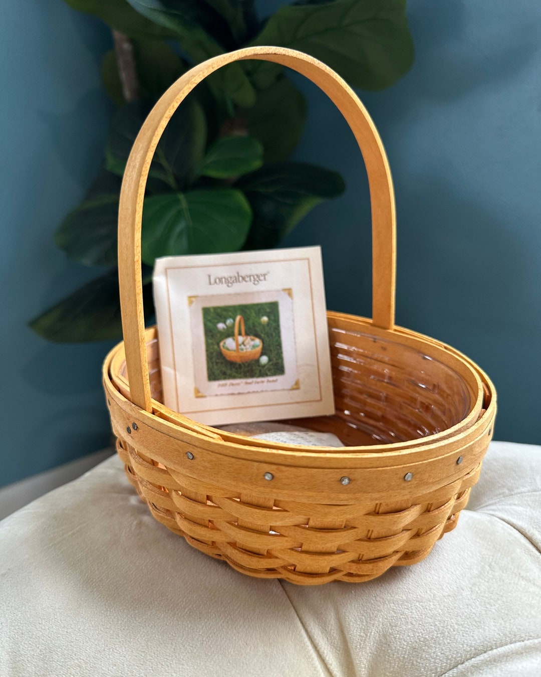 Like New 2002 Classic Small Longaberger Easter Basket, Longaberger ...