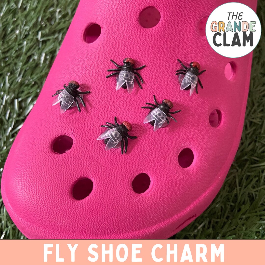 ONE Fly Shoe Croc Charm // Handmade // Unique // Animal // Cute ...