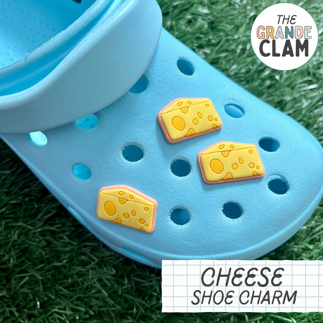 ONE Cheese Shoe Charm // Handmade // Unique // Food // Yummy - Etsy