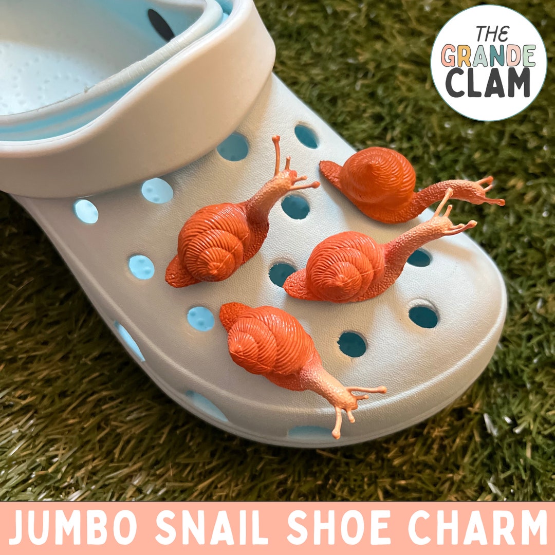 ONE JUMBO Snail 3D Shoe Croc Charm // Unique Gift // Cottage Core ...