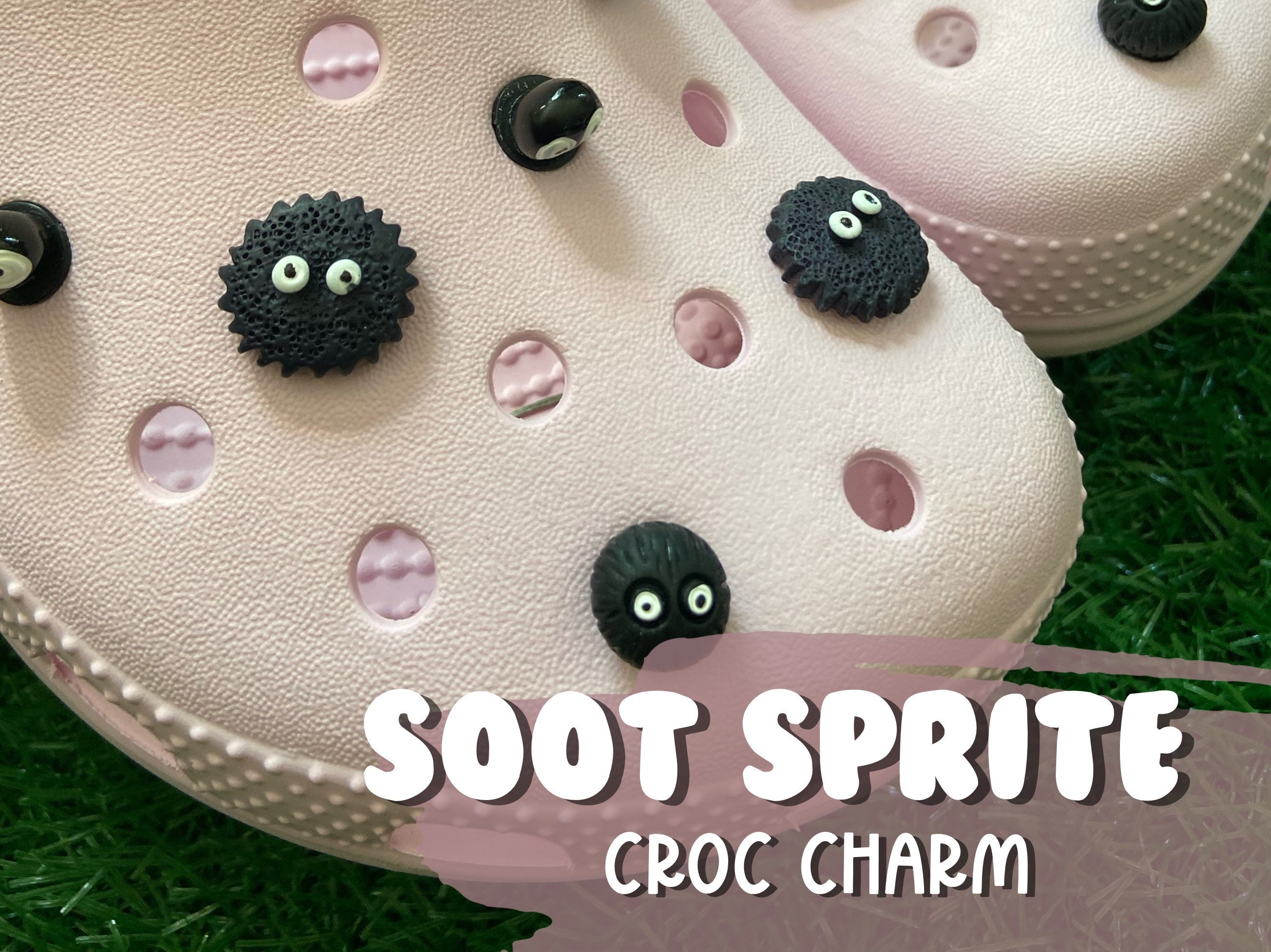 Ghibli Spirited Away Soot Sprite Croc Charm 3 Pack// Handmade | Etsy