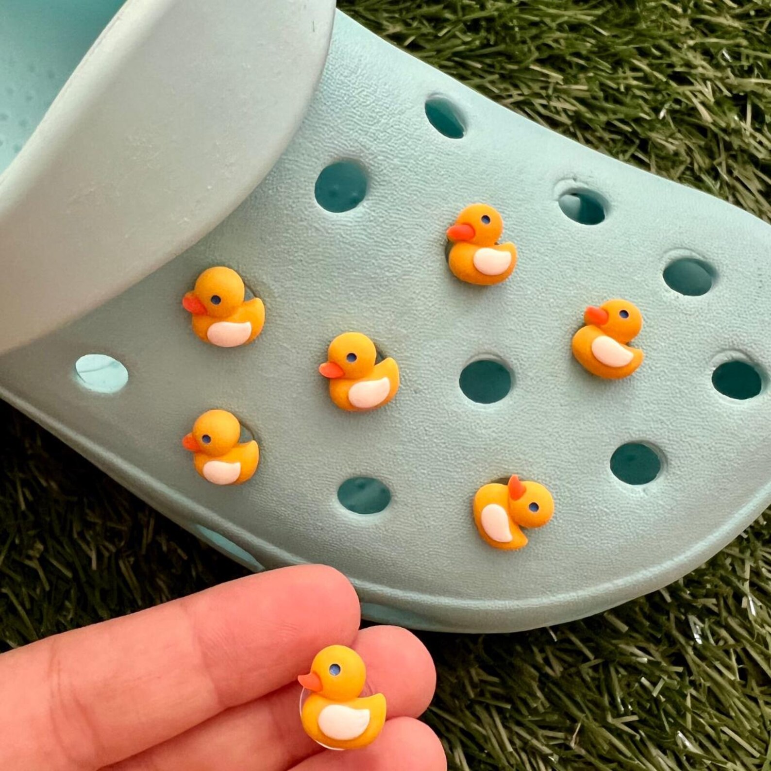 Handmade Rubber Duck Shoe Charm | Bath Toy Accessory | Fun Gift - Etsy