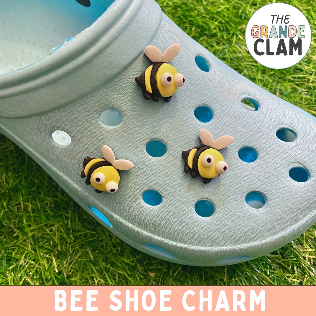 ONE Bee Shoe Croc Charm // Handmade // Unique // Cottage Core - Etsy