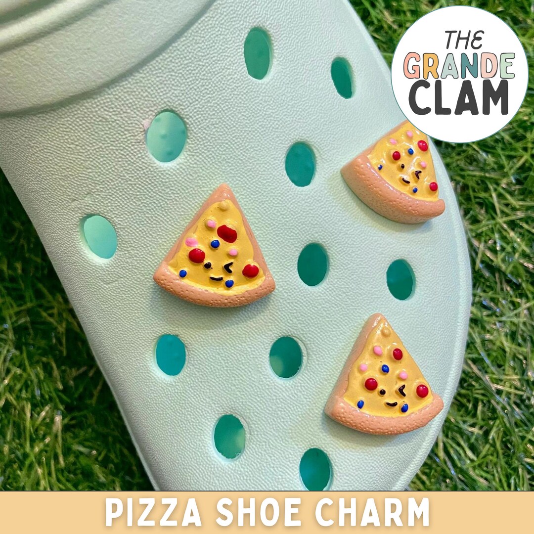 ONE Pizza Shoe Croc Charm // Handmade // Unique // Food // Yummy ...