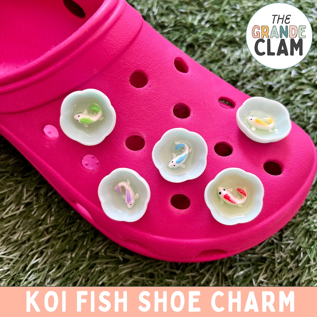 ONE Koi Fish Shoe Croc Charm // Handmade // Unique // Animal // Cute ...