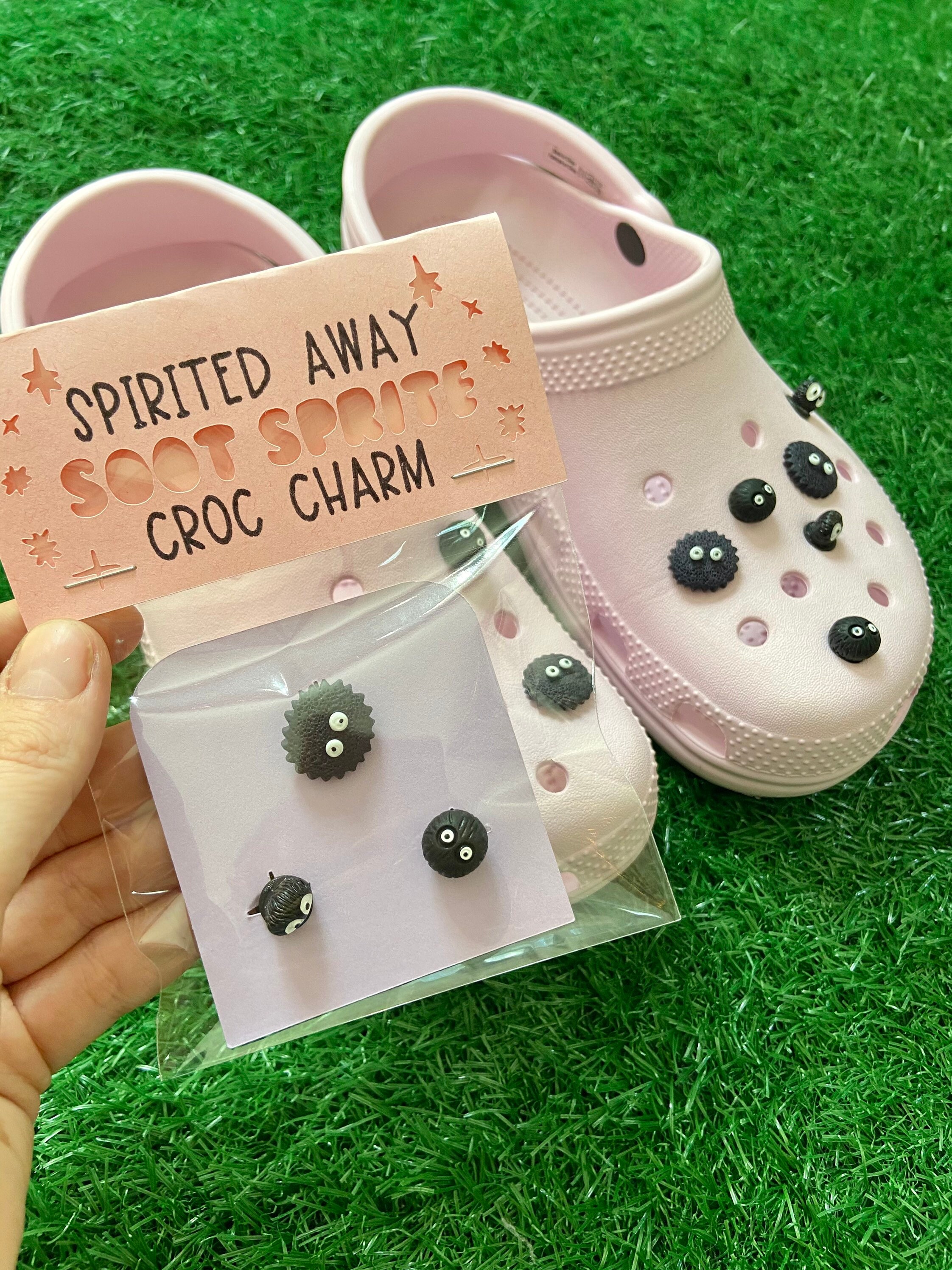 Ghibli Spirited Away Soot Sprite Croc Charm 3 Pack// Handmade | Etsy