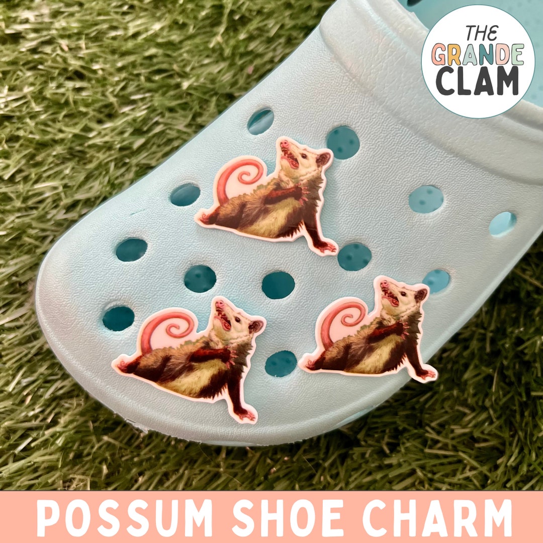 ONE Possum Shoe Charm // Handmade // Unique // Midwest // Kawaii ...