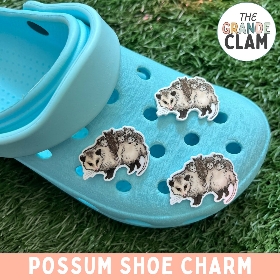 ONE Possum Shoe Charm // Handmade // Unique // Midwest // Kawaii ...