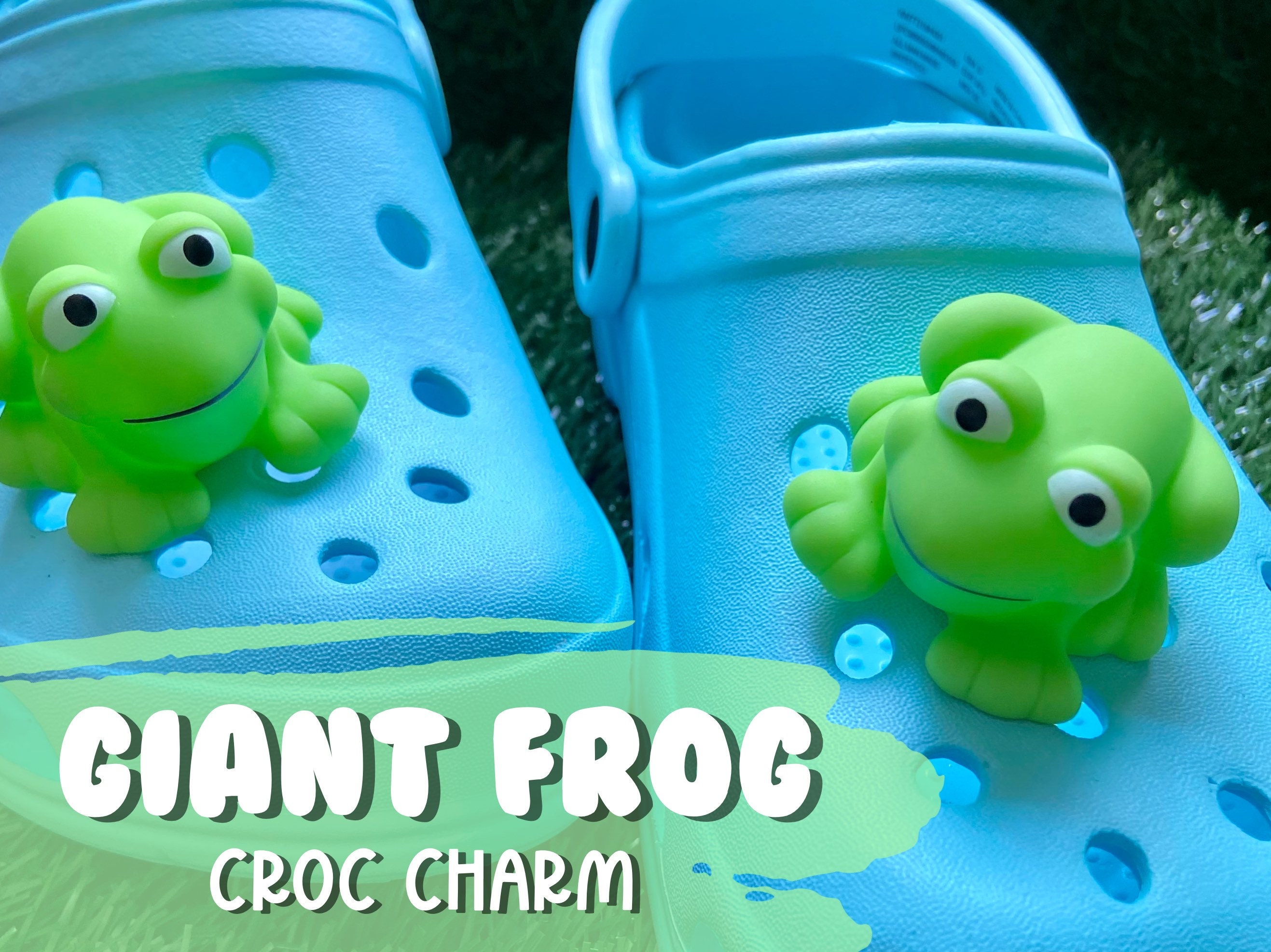 Frog Croc Shoe Charm // Handmade // Unique // Animal // | Etsy