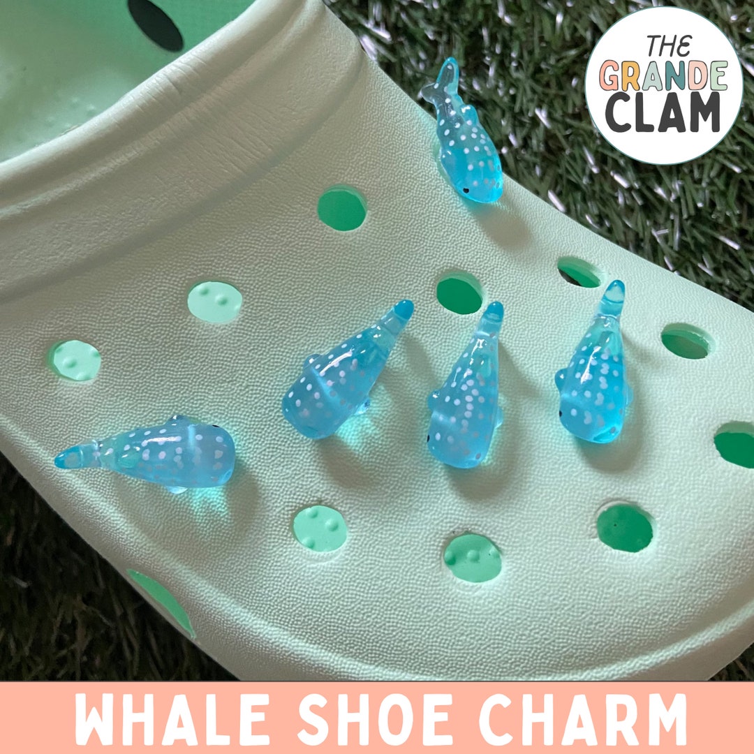 ONE Whale Shark Shoe Croc Charm // Handmade // Unique // Sea Creature ...