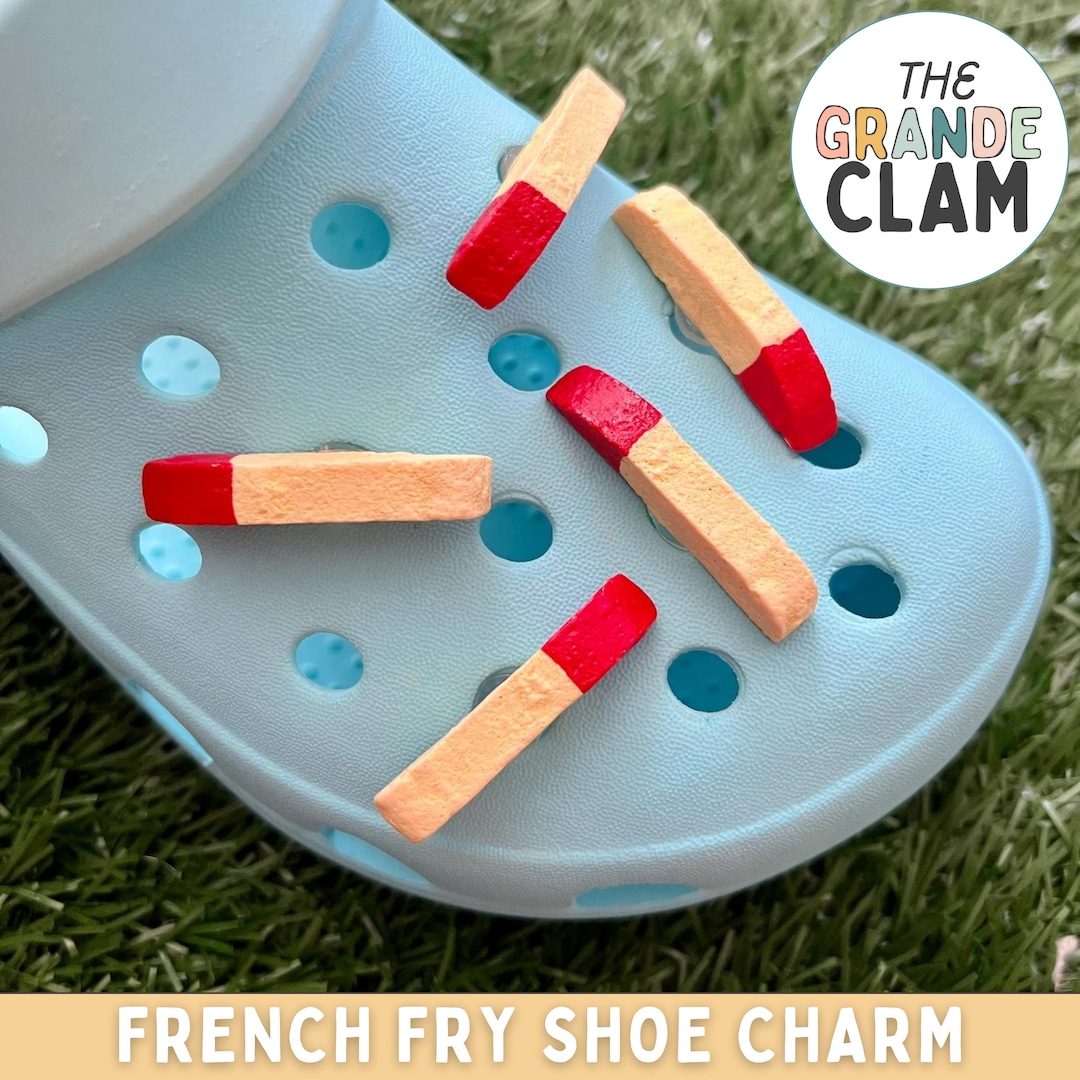 ONE French Fry Ketchup Shoe Charm // Handmade // Unique // Food ...
