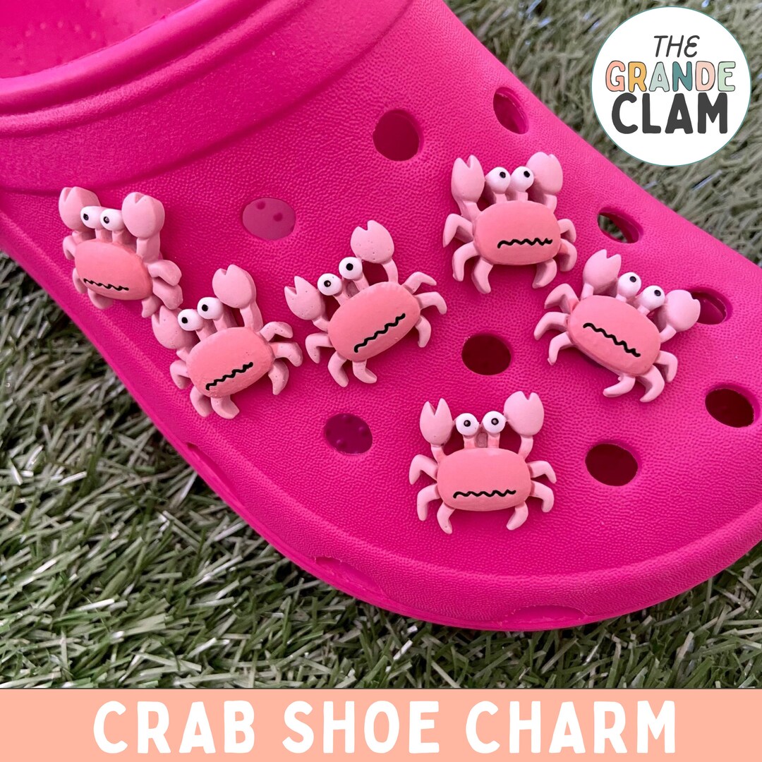 ONE Crabbie Crab Shoe Charm // Handmade // Unique // Animal // Cute ...