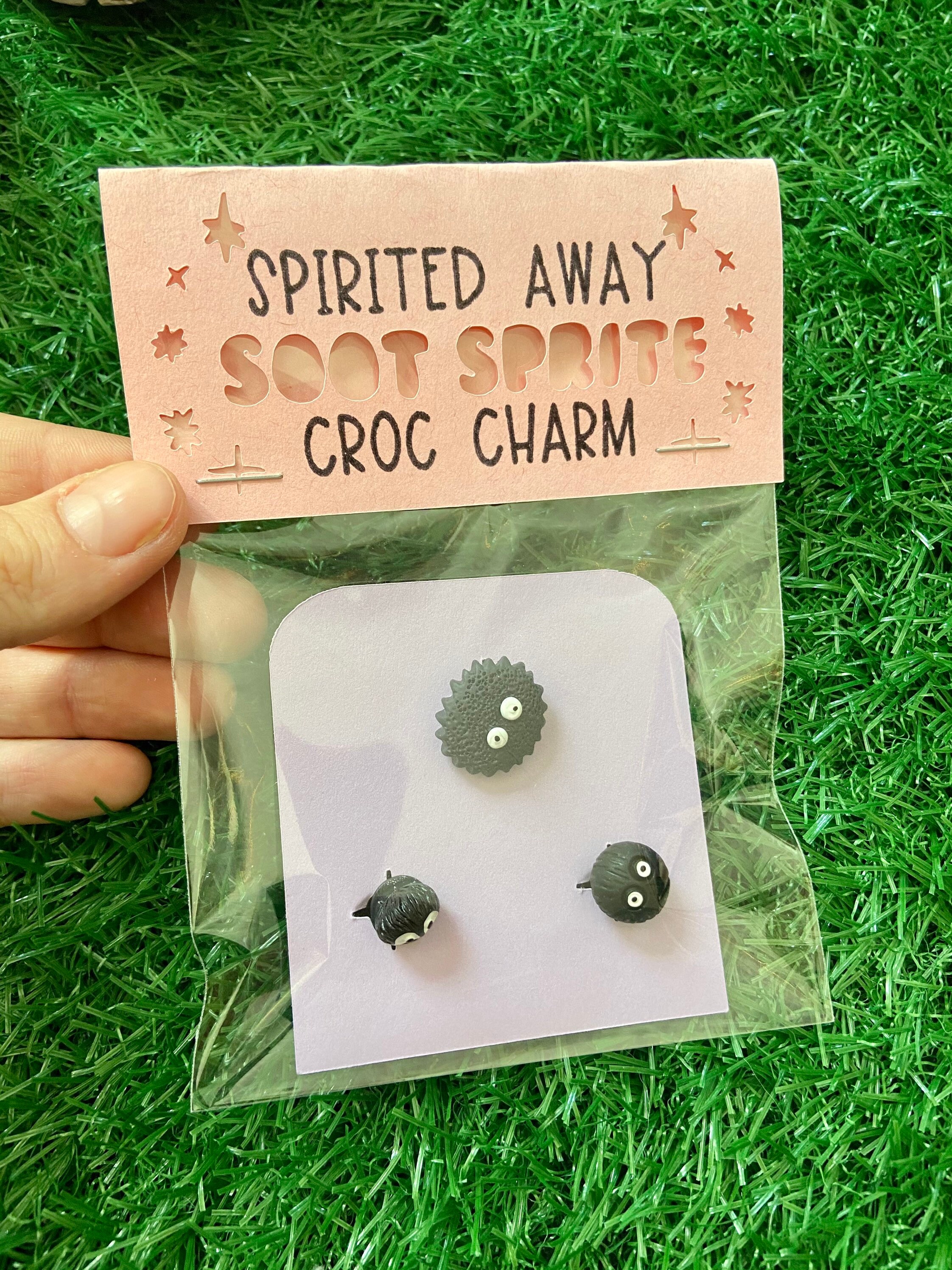 Ghibli Spirited Away Soot Sprite Croc Charm 3 Pack// Handmade | Etsy
