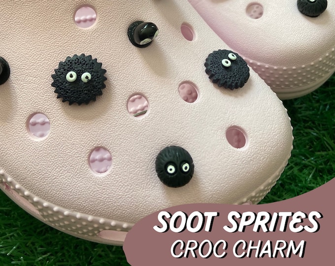 Ghibli Spirited Away Soot Sprite Croc Charm 3 Pack// Handmade - Etsy
