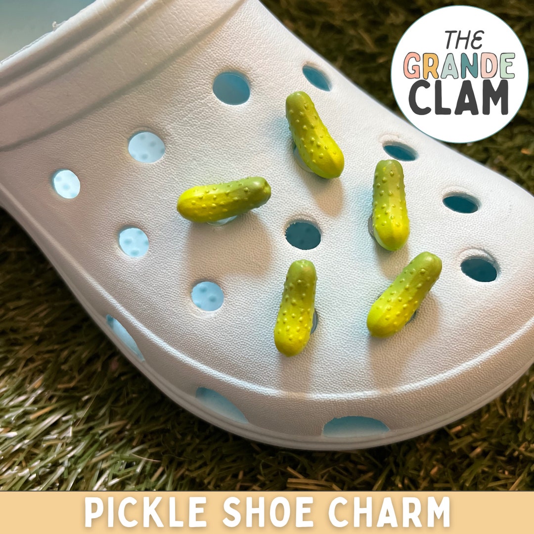 Handmade Pickle Shoe Charm | Funny Food Accessory | Handmade Gift for ...