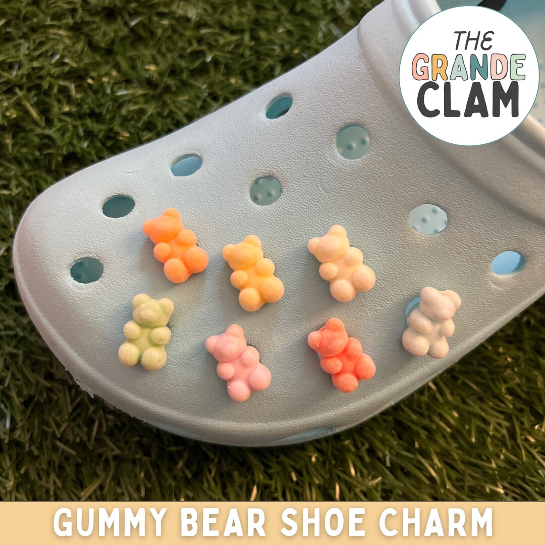 ONE Fuzzy Gummy Bear Shoe Charm // Handmade // Unique // Cute // Gummy ...