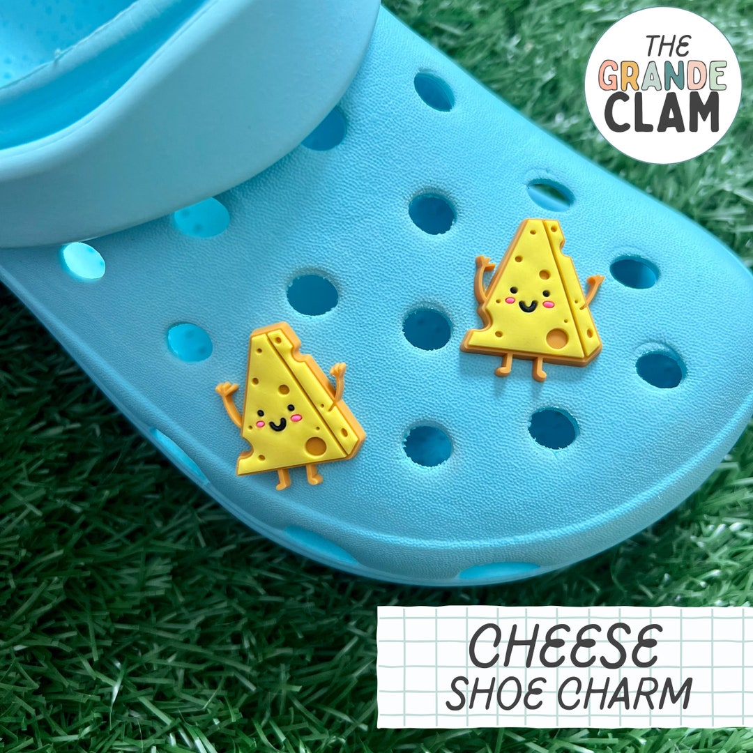 ONE Cheese Shoe Charm // Handmade // Unique // Food // Yummy - Etsy