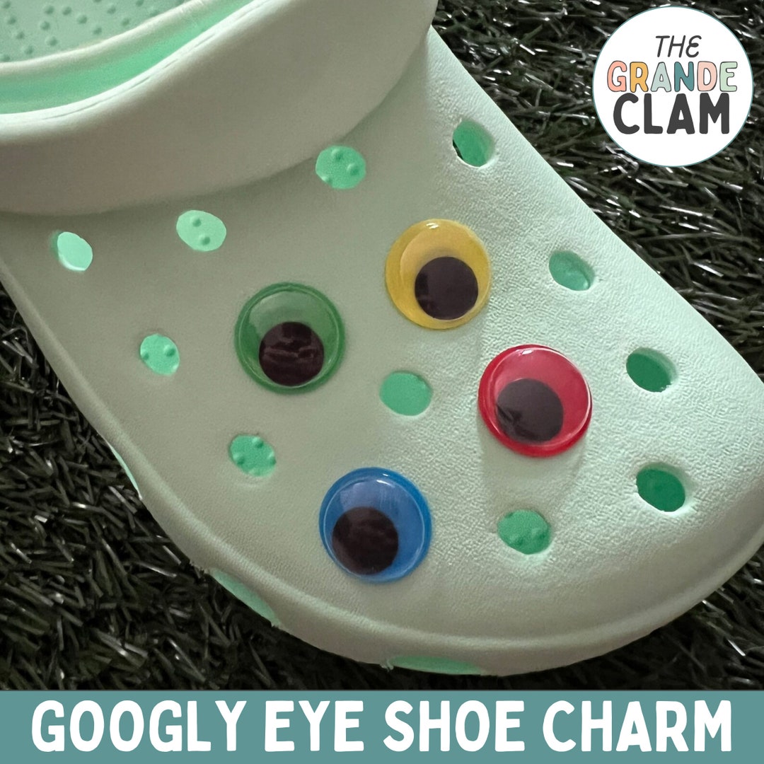 ONE Color Googly Eye Shoe Charm // Handmade // Unique // Funny - Etsy