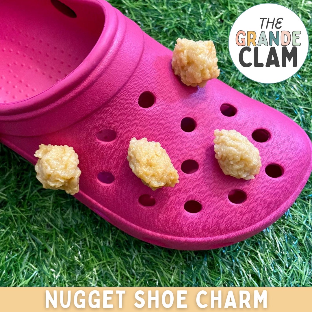 ONE Chicken Nugget Shoe Charm // Handmade // Unique // Food // Yummy ...