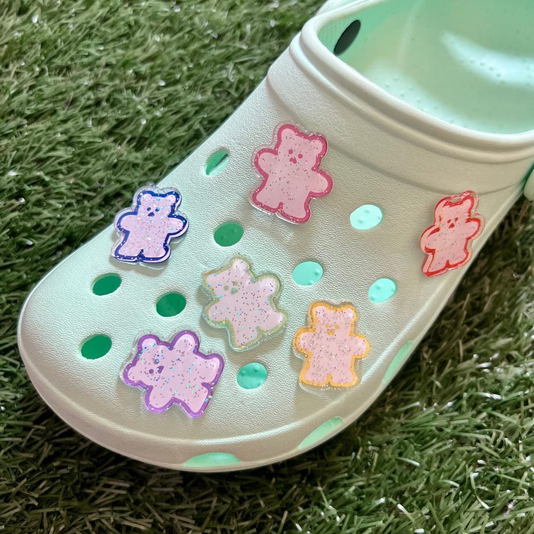 ONE Sparkle Gummy Bear Shoe Charm // Handmade // Unique // Cute ...