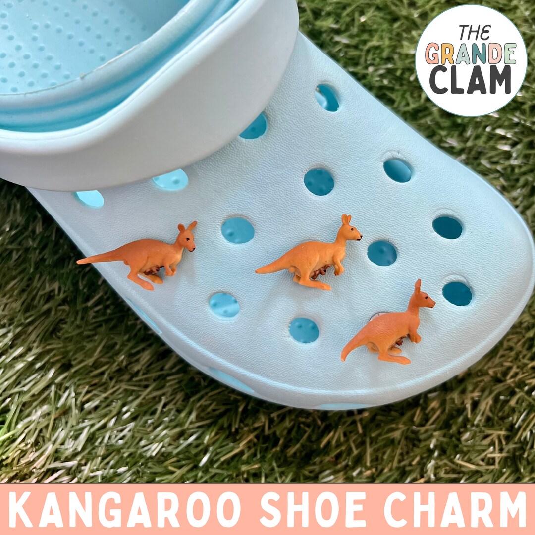ONE Kangaroo Shoe Shoe Croc Charm // Handmade // Unique // Australia ...