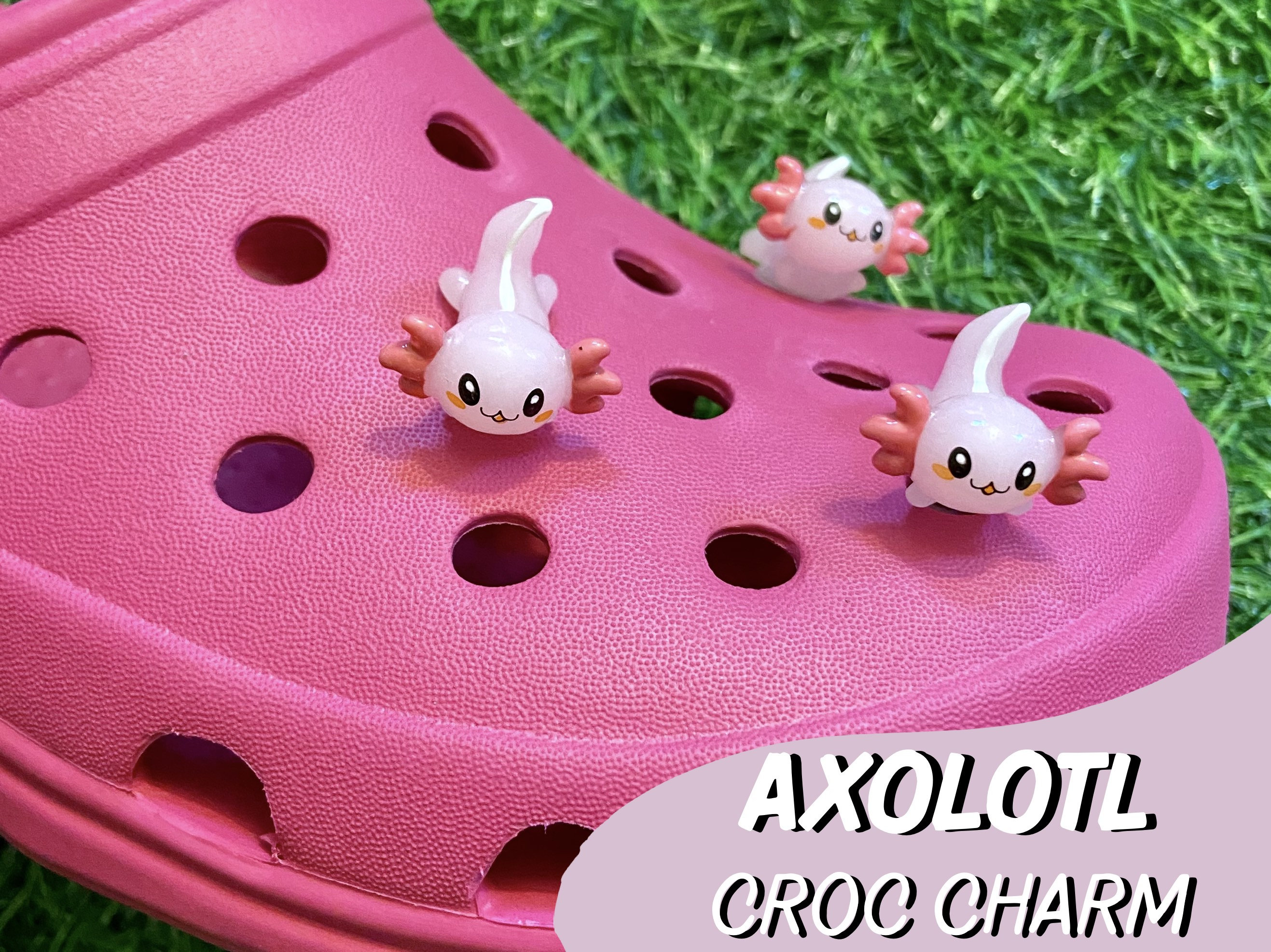 ONE Axolotl Croc Shoe Charm // Handmade // Unique // Sea - Etsy