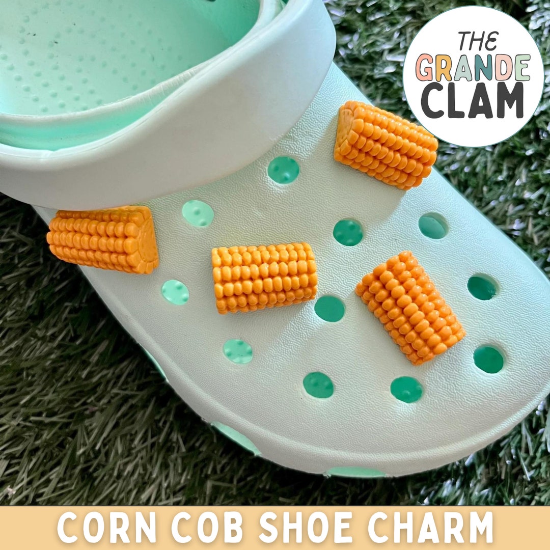 Handmade Corn on the Cob Shoe Charm | Food Accessory | Fun Gift - Etsy