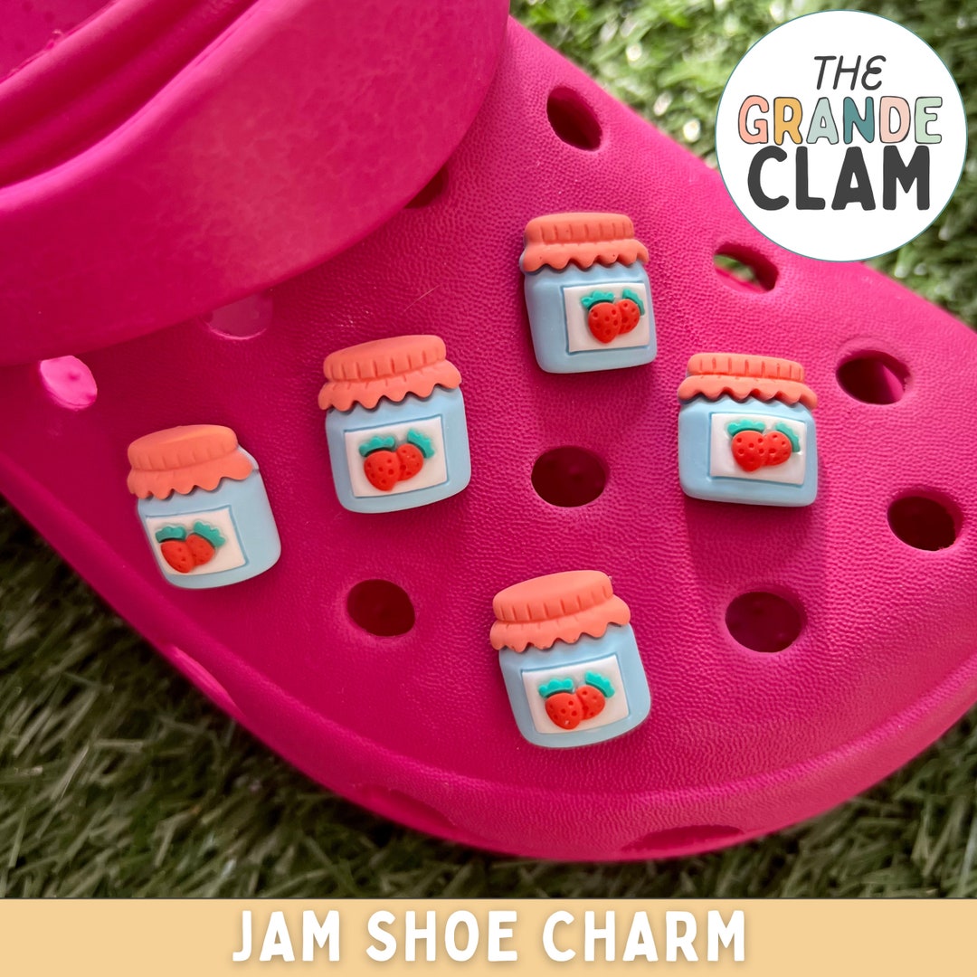 ONE Strawberry Jam Shoe Croc Charm // Handmade // Unique // Food ...