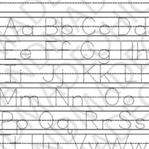 26 Printable Lowercase Alphabet Tracing Worksheets. | Etsy