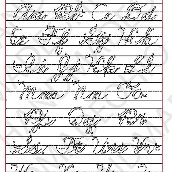 Letter Trace Svg - Etsy