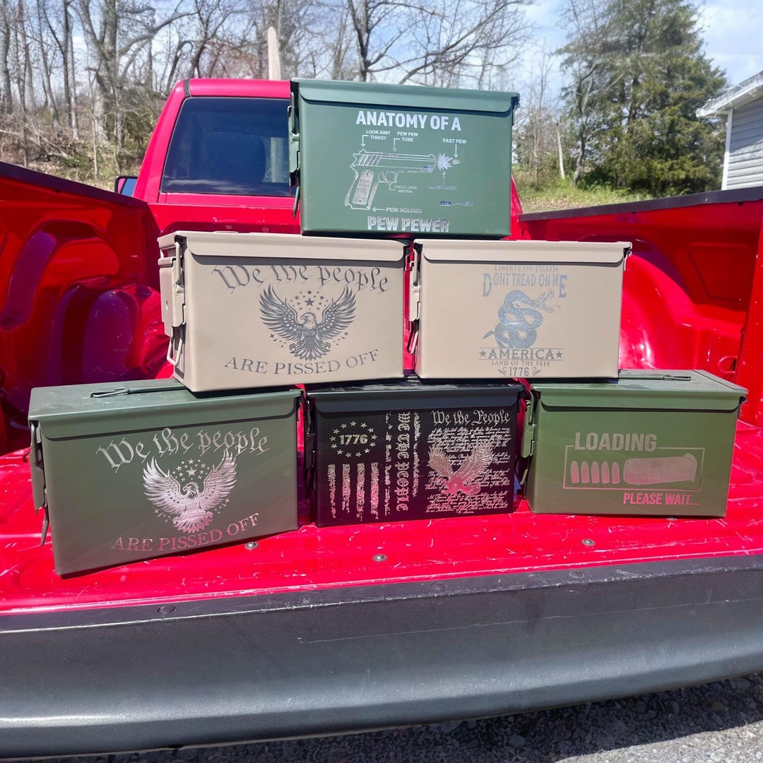 Laser Engraved Ammo Can: Custom Military Gift, Waterproof Steel Storage ...