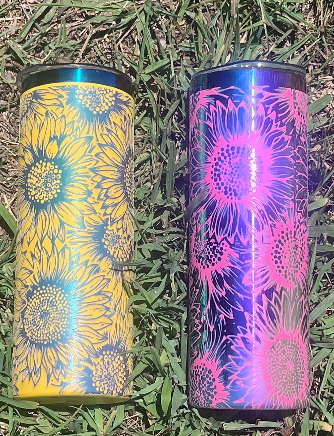 Sunflower Full Wrap Laser Engraved Tumbler SVG (digital File) - Etsy