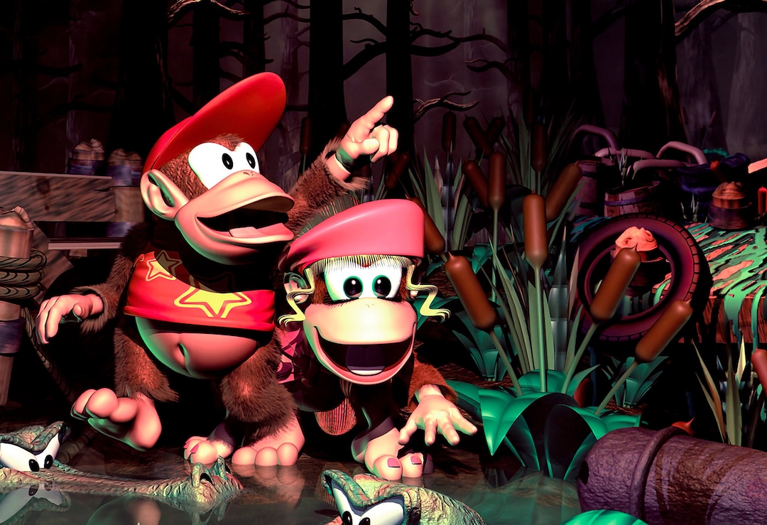Donkey Kong Country 2 - Classic Render - Poster 13x19 - Etsy