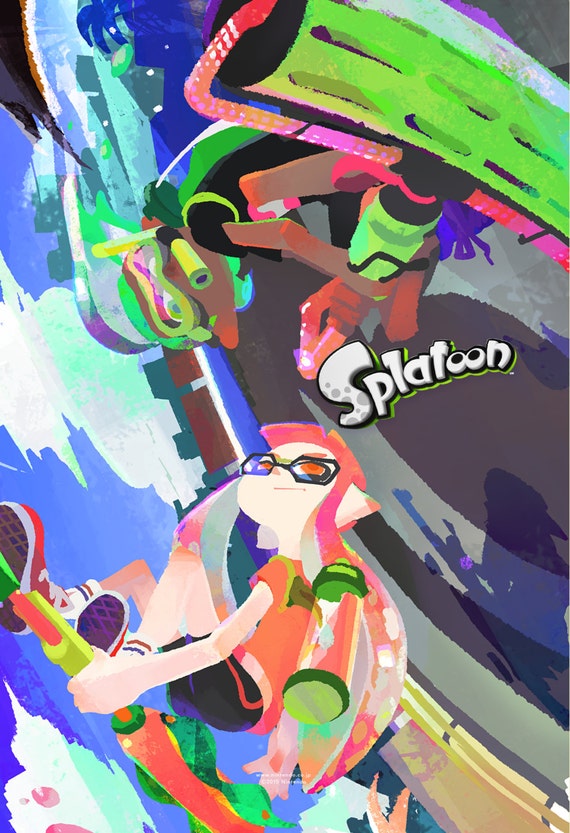 Splatoon Anniversary Poster 13x19, 48% OFF