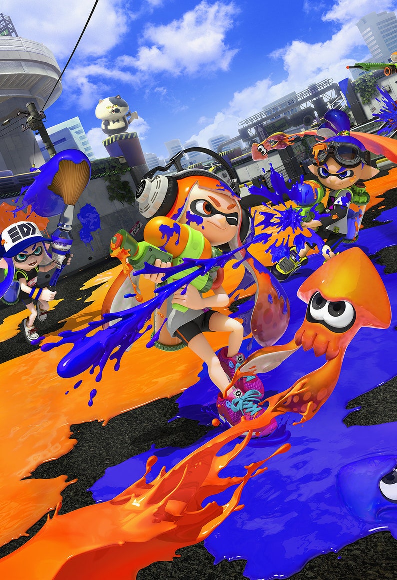 Splatoon Box Art Poster 13x19 - Etsy