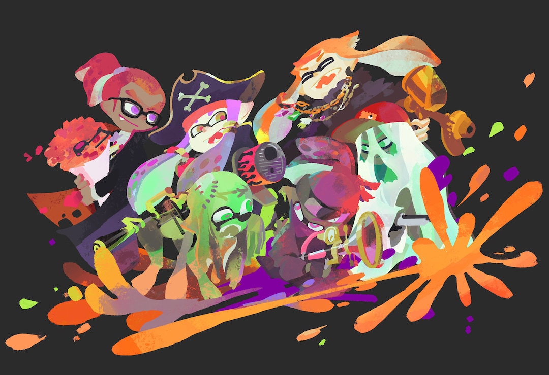 Splatoon Splatoween (halloween) - Poster 13x19 - Etsy