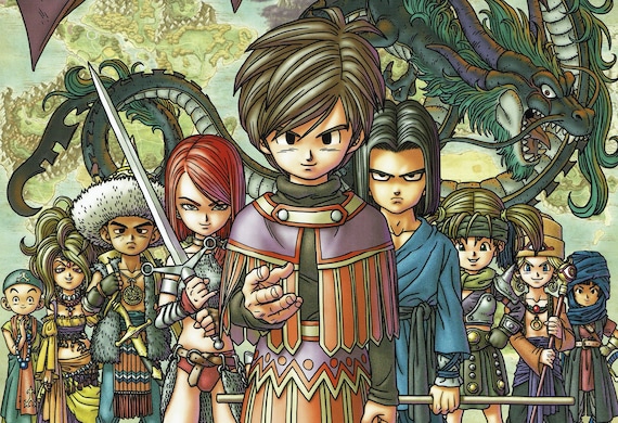 Dragon Quest Ix Poster 13x19 Etsy