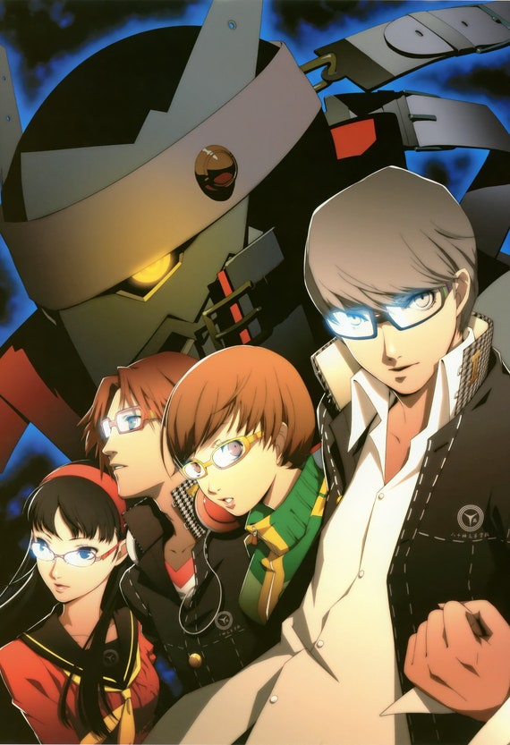 Persona 4 Investigation Team glasses Edition Poster 13x19 | Etsy