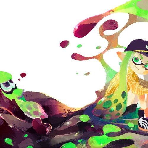 Splatoon Green Poster 13x19 - Etsy
