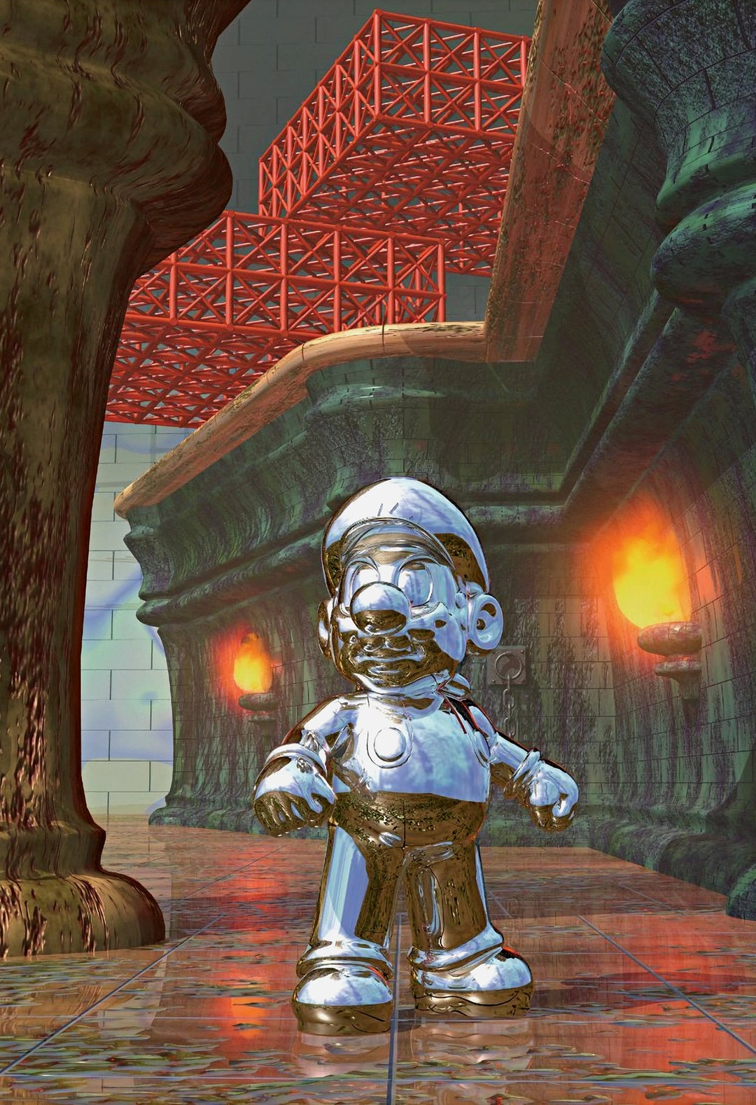 Super Mario 64 - Metal Mario - Poster 13x19 - Etsy