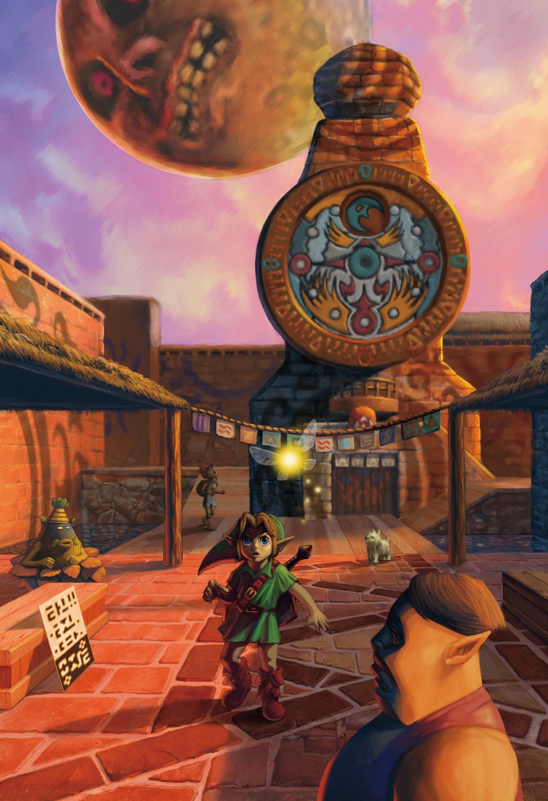 The Legend of Zelda: Majora's Mask Clock Town Poster 13x19 - Etsy