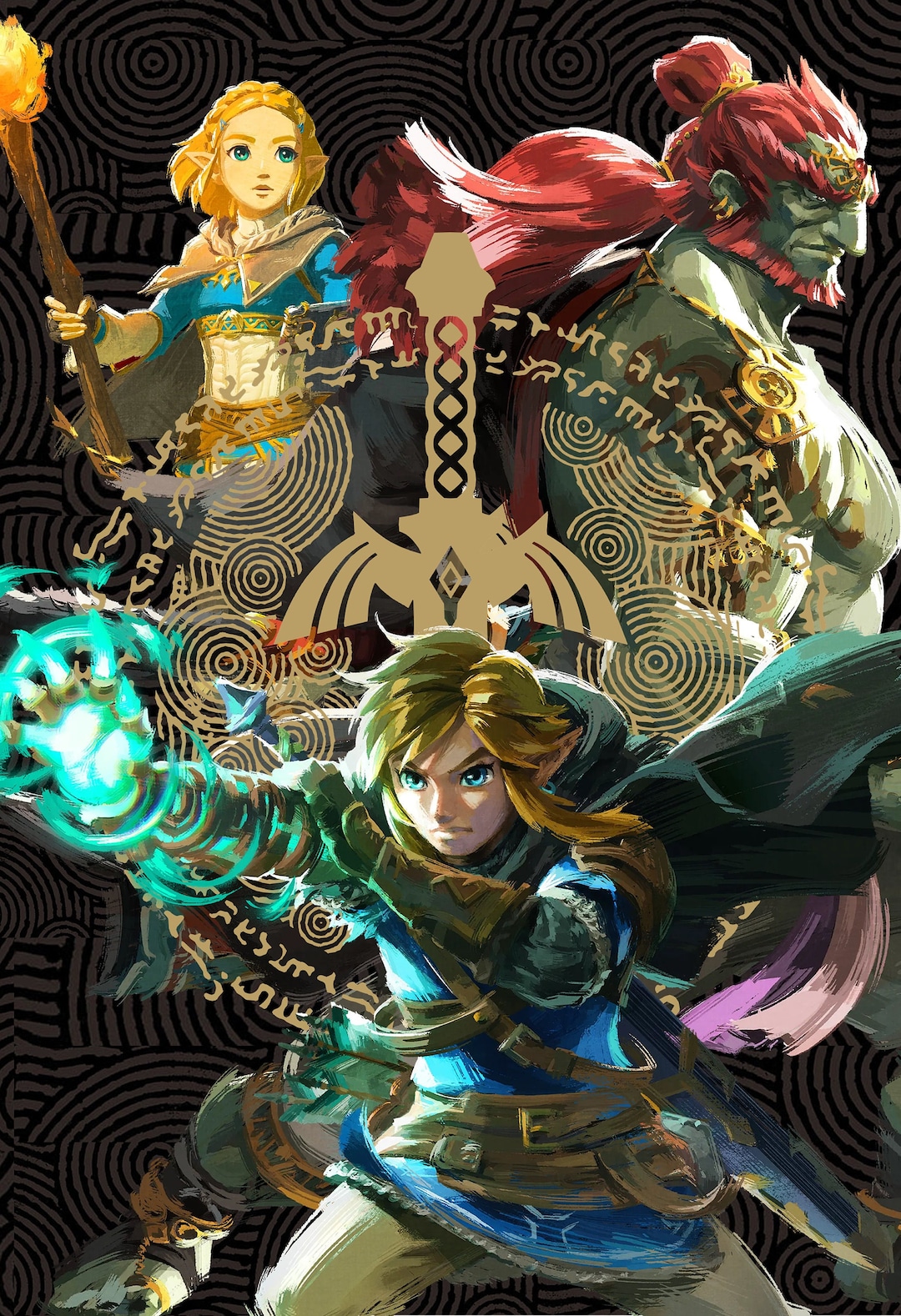 The Legend of Zelda: Tears of the Kingdom Characters - Poster 13x19 - Etsy