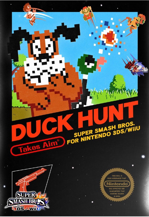 Super Smash Bros. Duck Hunt Poster 13x19 | Etsy